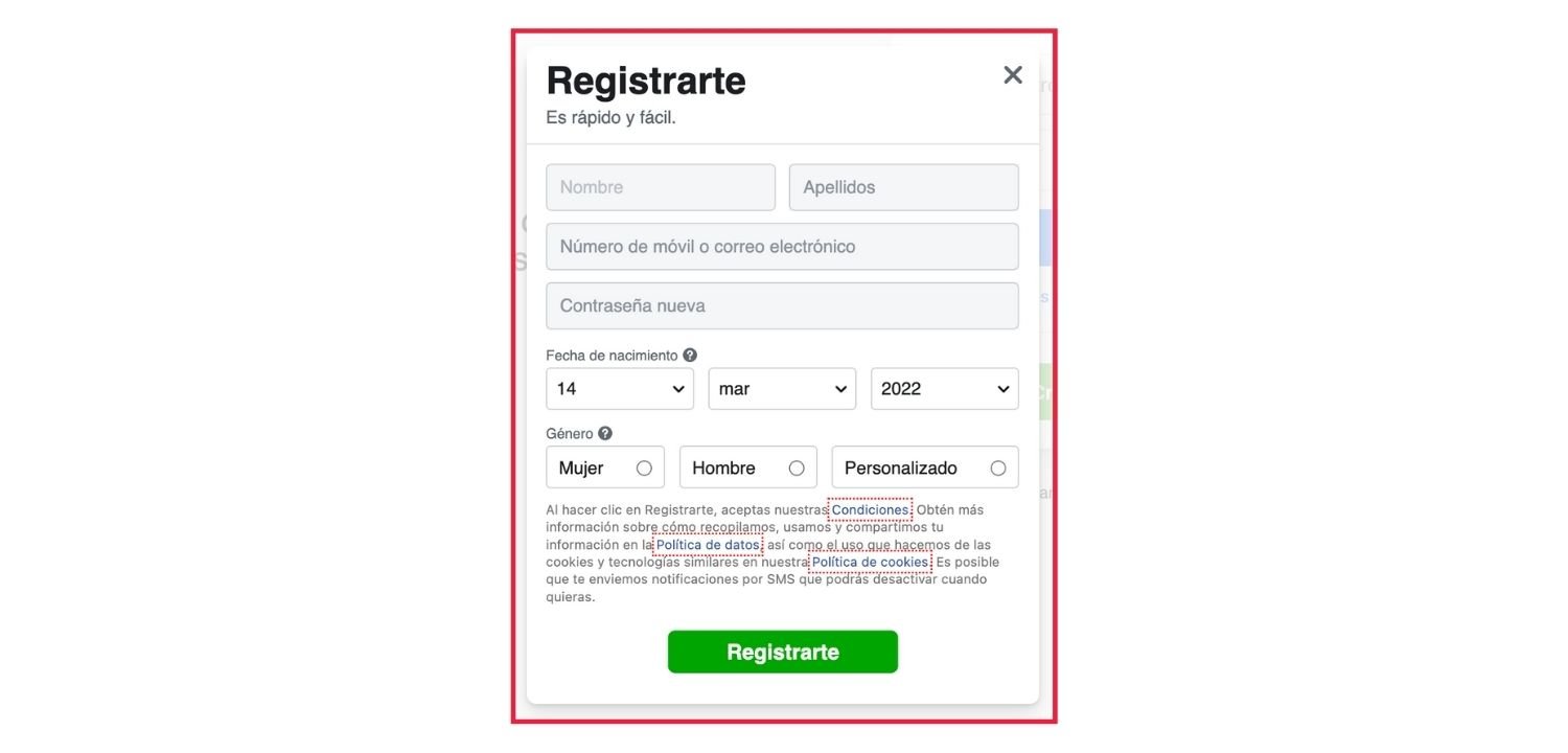 Crear o abrir una cuenta en Facebook paso a paso (+tutoriales)
