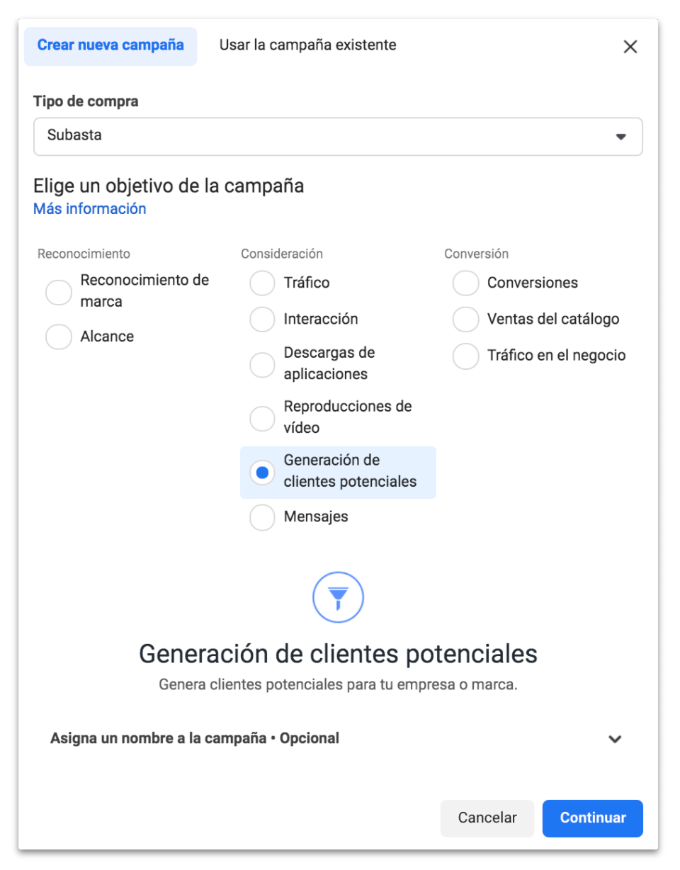Cómo crear leads en Facebook paso a paso