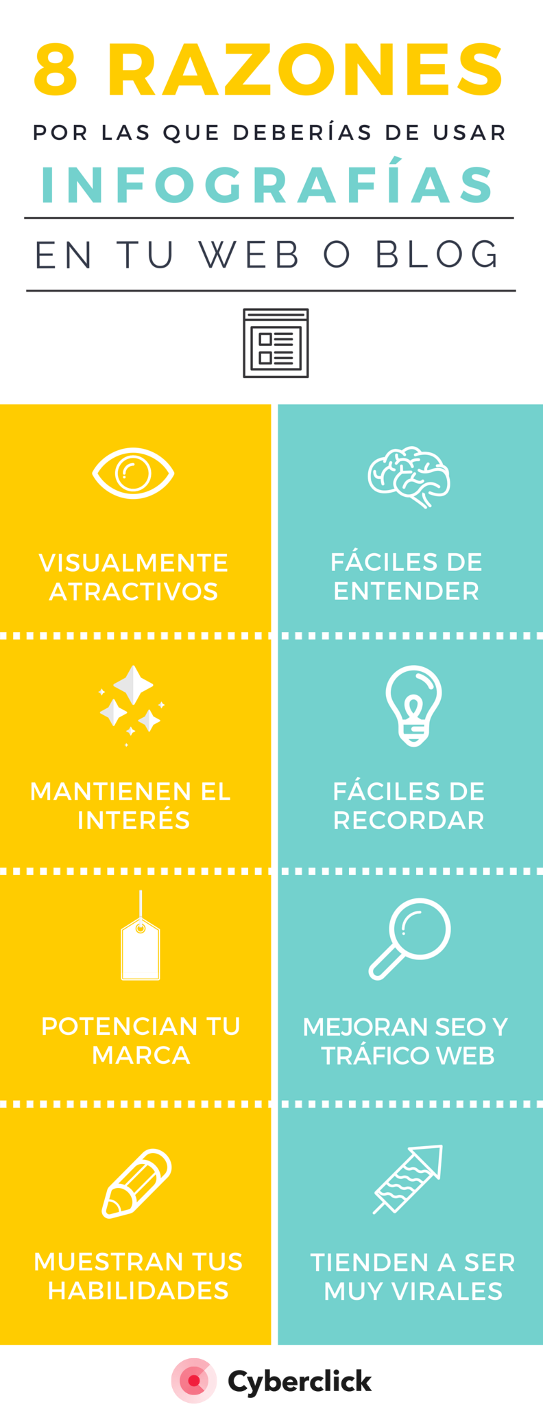 8 razones por las que deberías usar infografías