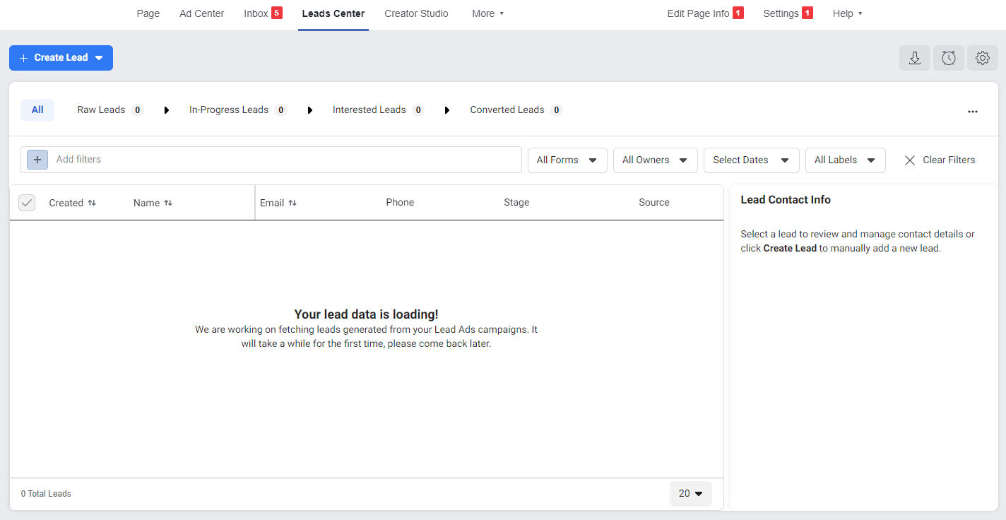 Leads Center de Facebook: ¿cómo gestionar a tus clientes potenciales y ...