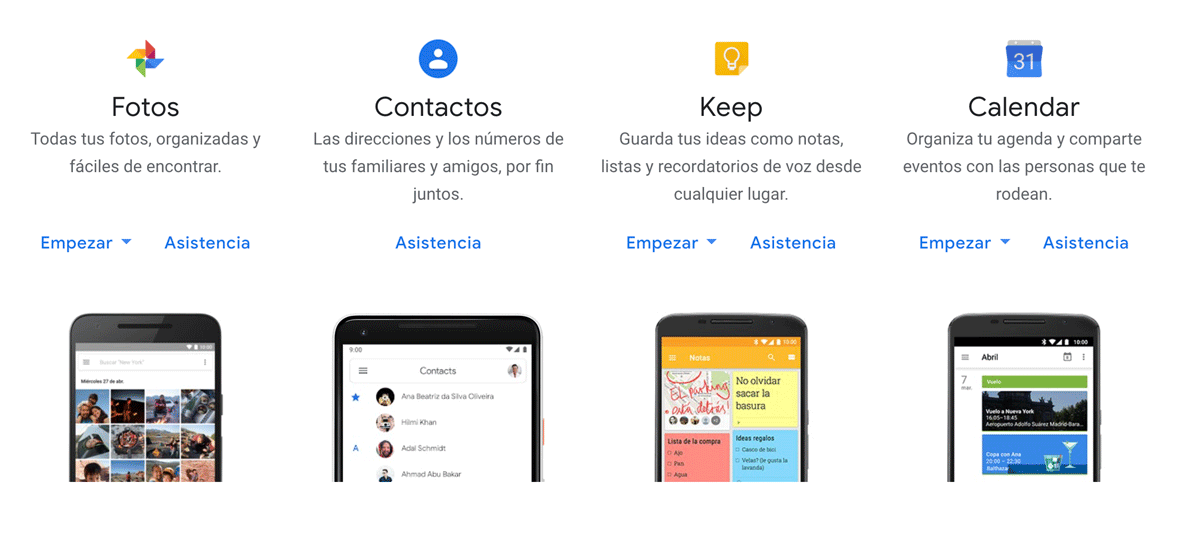 50 aplicaciones de Google a día de hoy (2024)